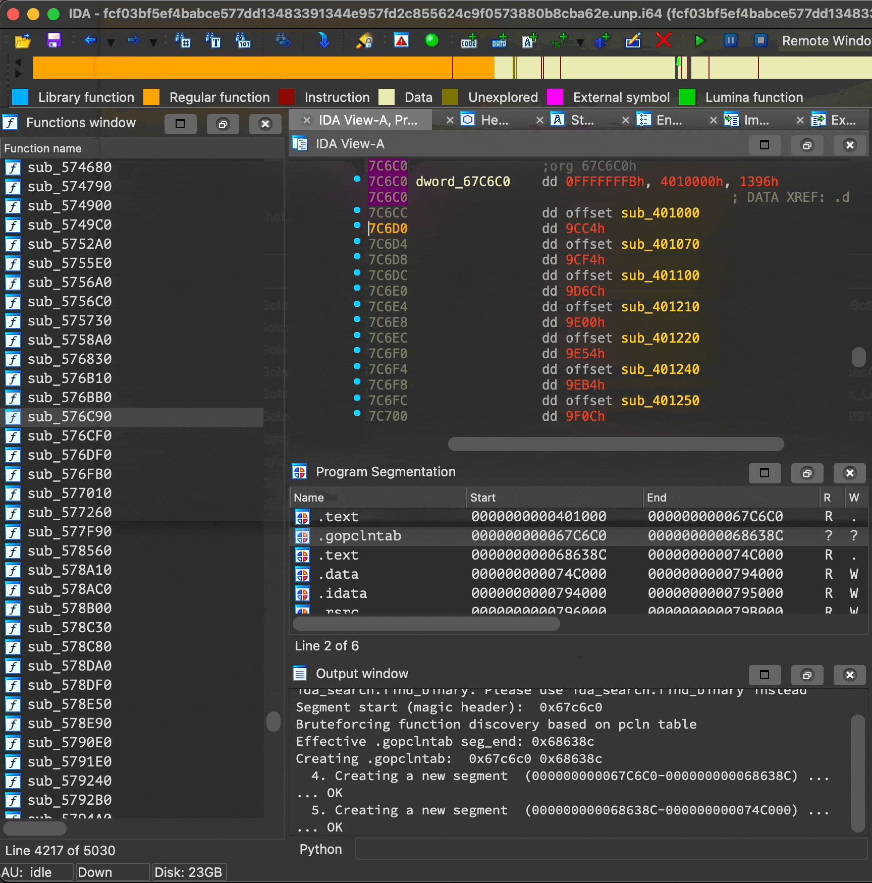 AlphaGolang - IDApython Scripts For Analyzing Golang Binaries - RedPacket Security