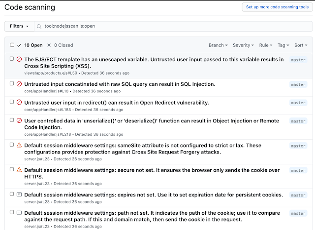 Njsscan - A Semantic Aware SAST Tool That Can Find Insecure Code Patterns In Your Node.js ...